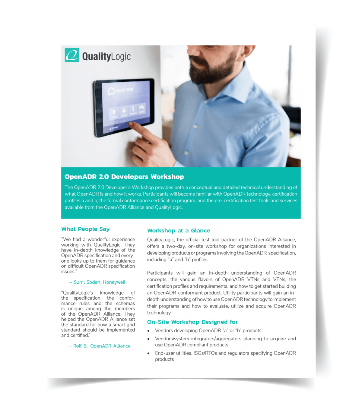 OpenADR Test Tools and QA Services - QualityLogic