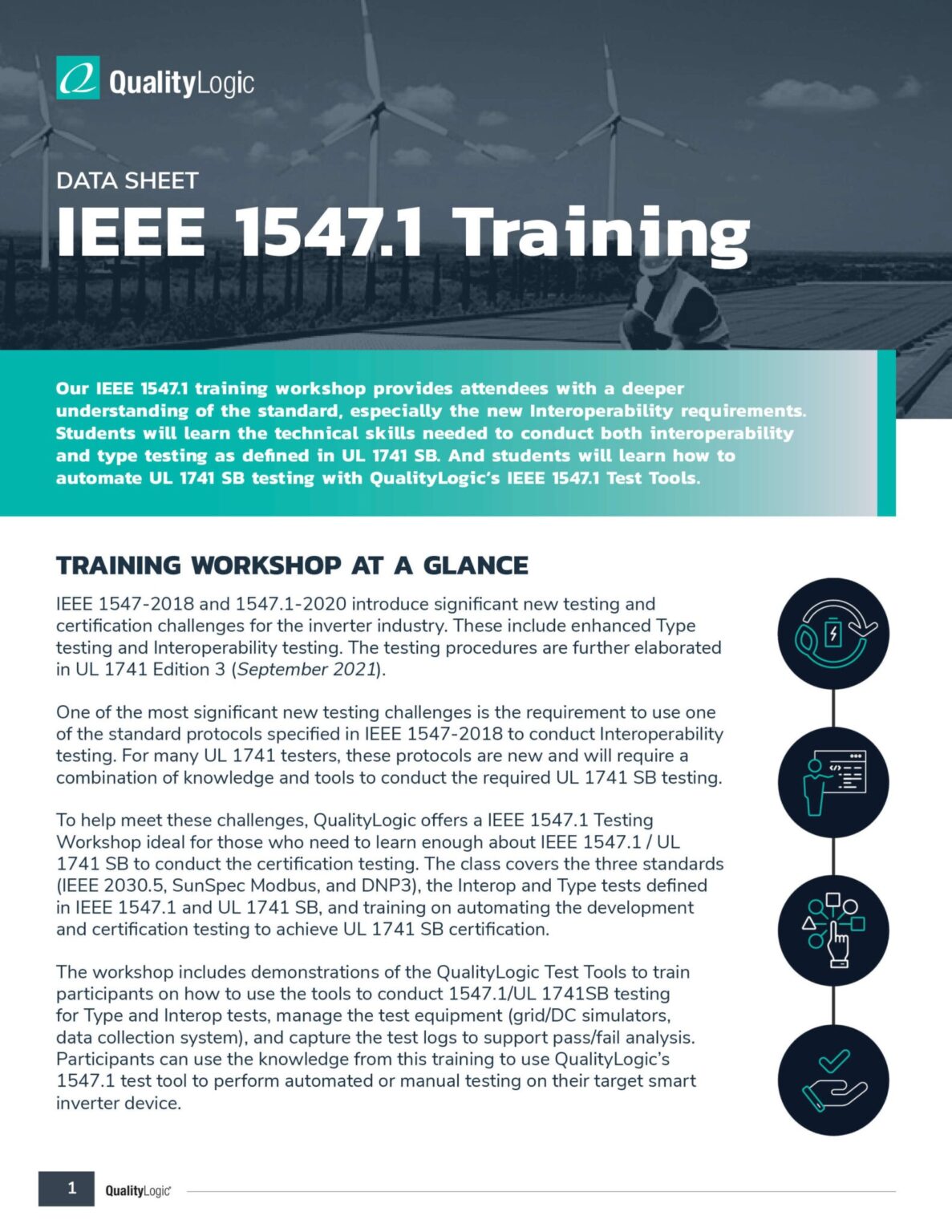 IEEE 1547.1 Training Workshop - QualityLogic