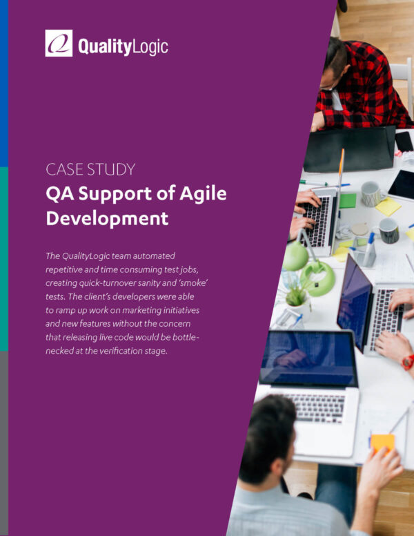 QA Support of Agile Development - QualityLogic