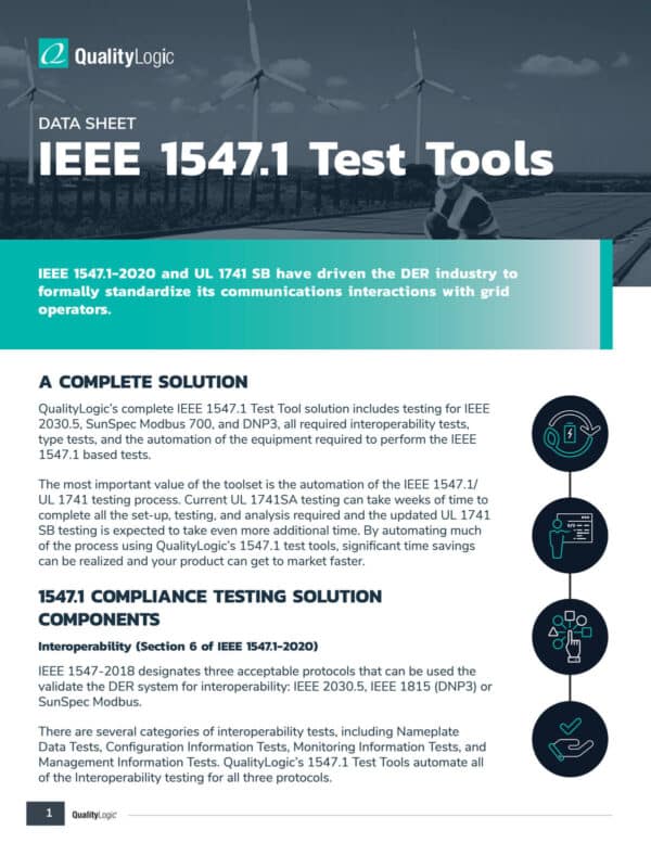IEEE 1547.1 Test Tools - QualityLogic